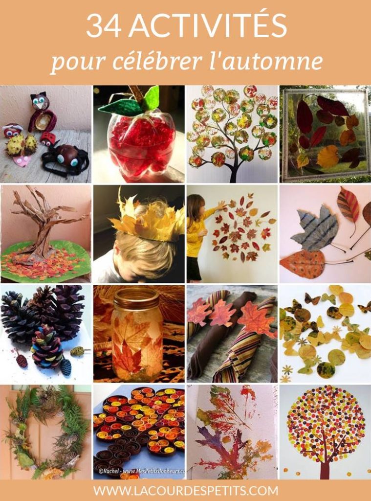 Bricolage d'automne - Les empreintes de feuilles #2 |La cour des petits