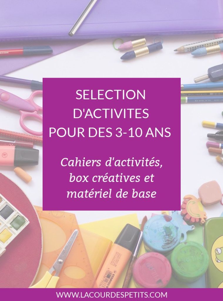 Ma sélection d'activités pour occuper les enfants |La cour des petits